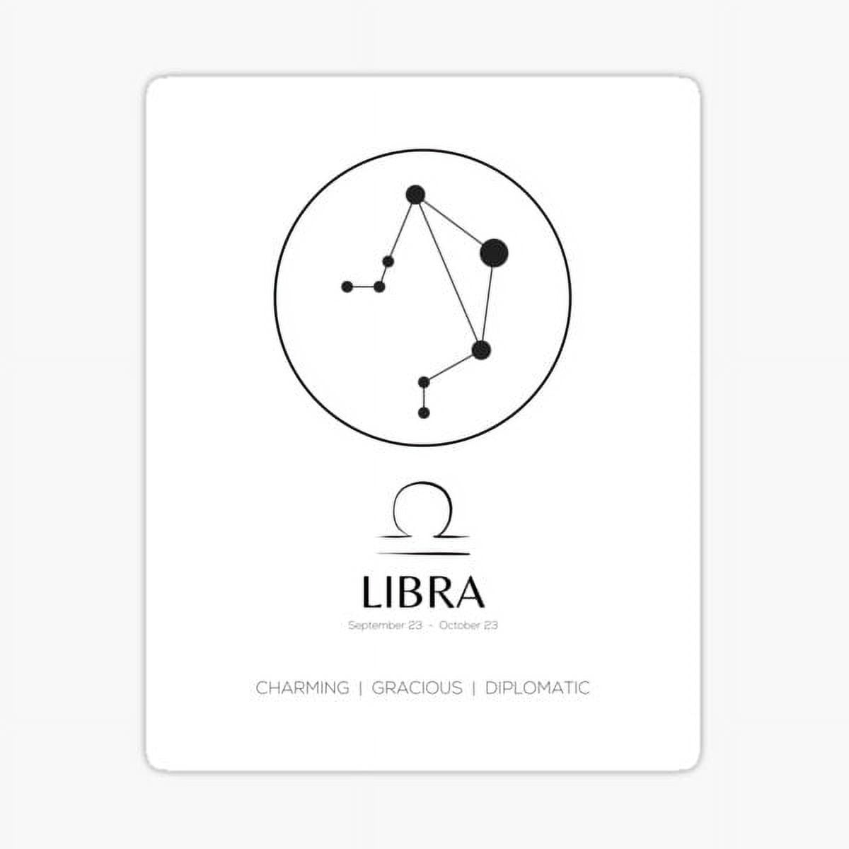DOPASTICKER Libra Zodiac Sign Sticker Phone Decal Water Bottle Stickers ...