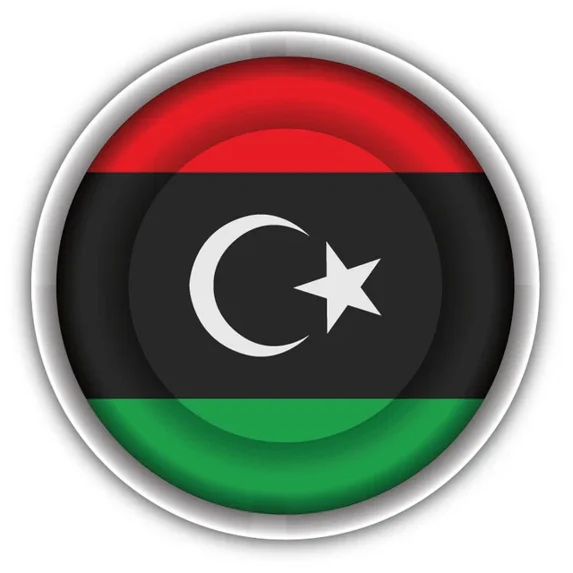 DOPASTICKER Libya Flag Button Car Sticker Phone Decal Water Bottle ...