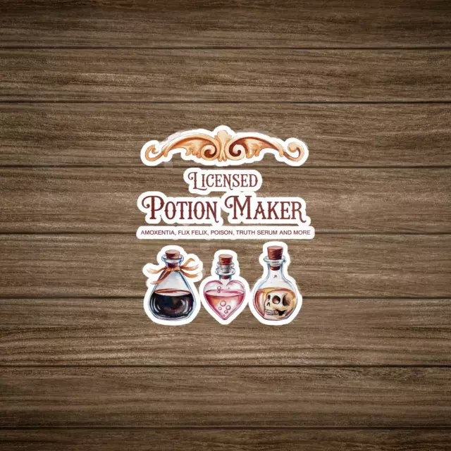 DOPASTICKER Licensed Potion Maker - Amoxentia, Flix Felix, Poison ...
