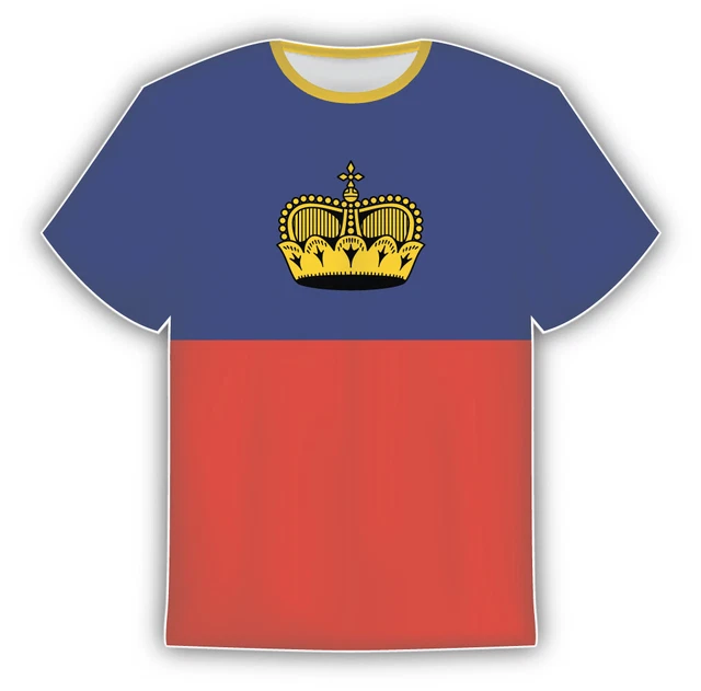 DOPASTICKER Liechtenstein Flag Sticker In The Form Of T Shirt Sticker ...