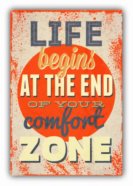 DOPASTICKER Life Begins At The End Of Your Comfort Sticker Decal Phone ...