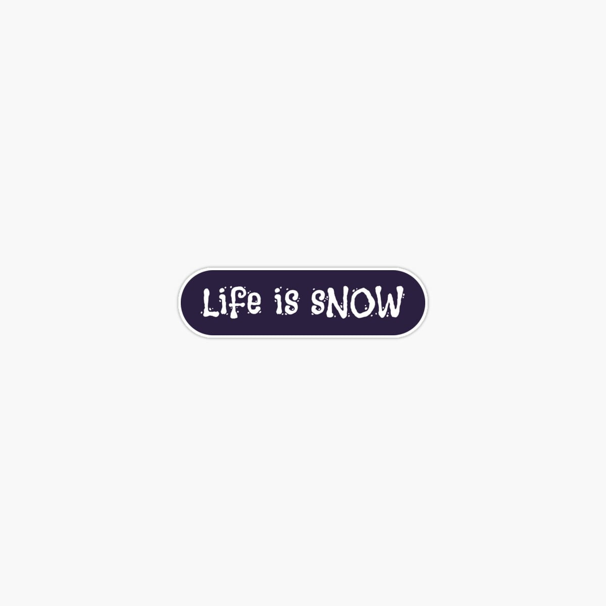 DOPASTICKER Life Is Snow Sticker, Phone Sticker Water Bottle Sticker ...