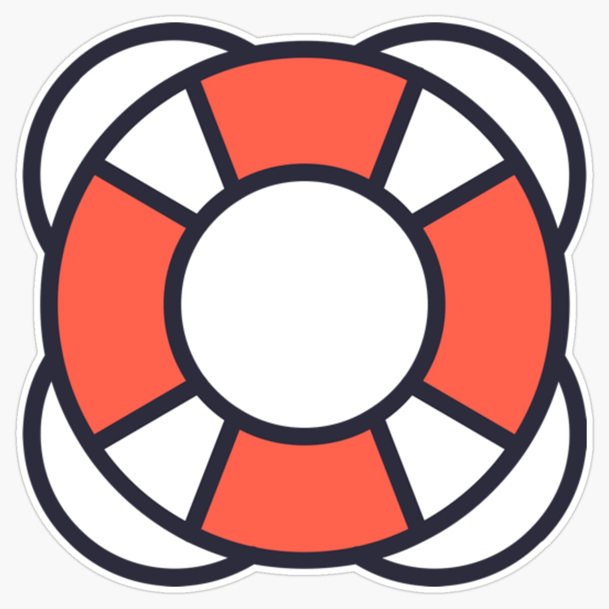 DOPASTICKER Lifesaver Sticker, Phone Sticker Water Bottle Sticker Car ...
