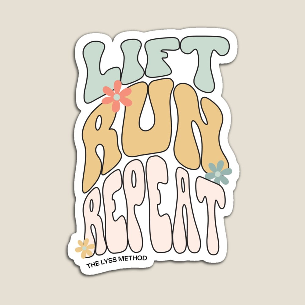 DOPASTICKER Lift Run Repeat 2 Sticker Decorative Laptop, Phone Stickers ...