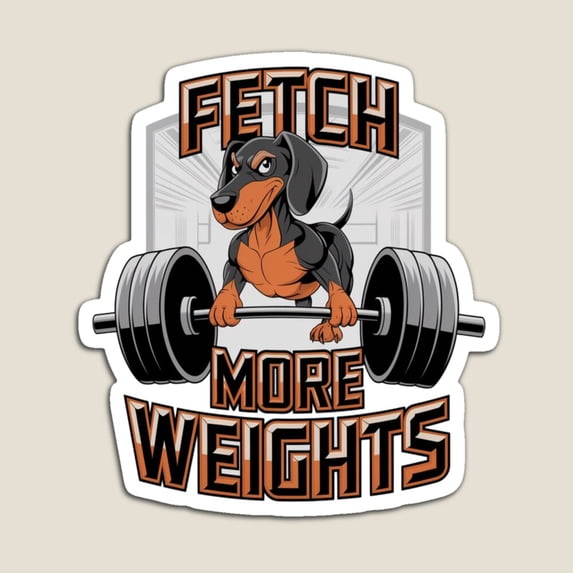 DOPASTICKER Lifting Dogs - Dog Weightlifting - Dog Muscle Training ...