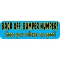 DOPASTICKER Light Blue Back Off Humper Sticker Truck Sticker Phone ...