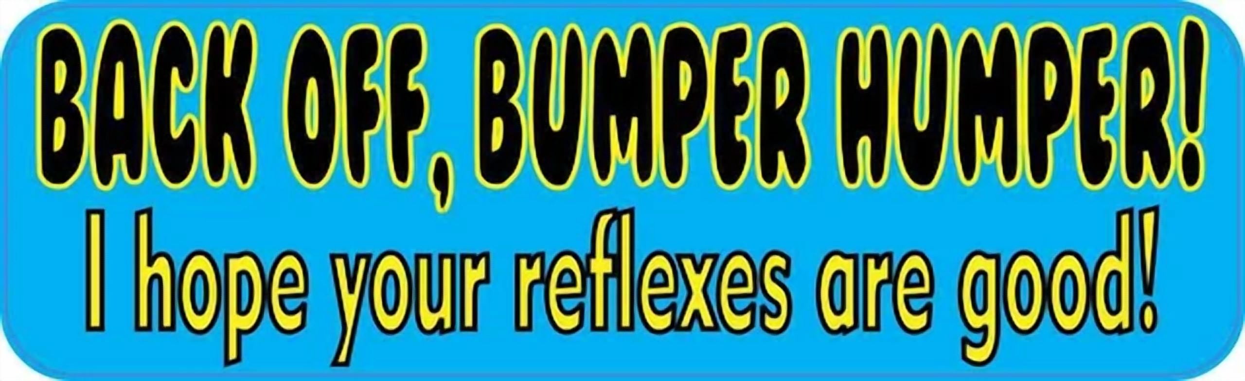 DOPASTICKER Light Blue Back Off Humper Sticker Truck Sticker Phone ...