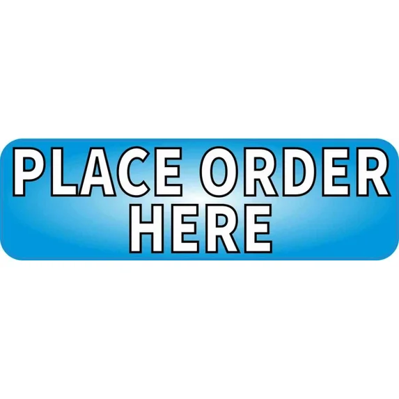 DOPASTICKER Light Blue Place Order Here Sticker Business Sticker Phone ...
