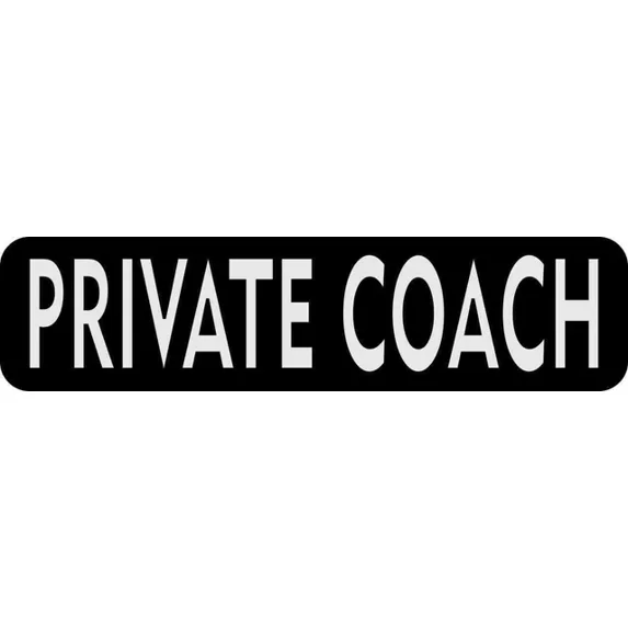 DOPASTICKER Light Gray Letters Private Coach Sticker Phone Sticker ...