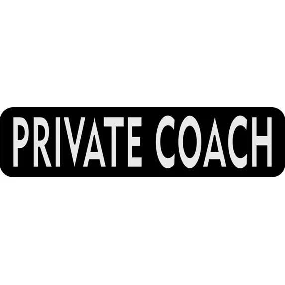 DOPASTICKER Light Gray Private Coach Stickers Car Truck Sticker Phone ...