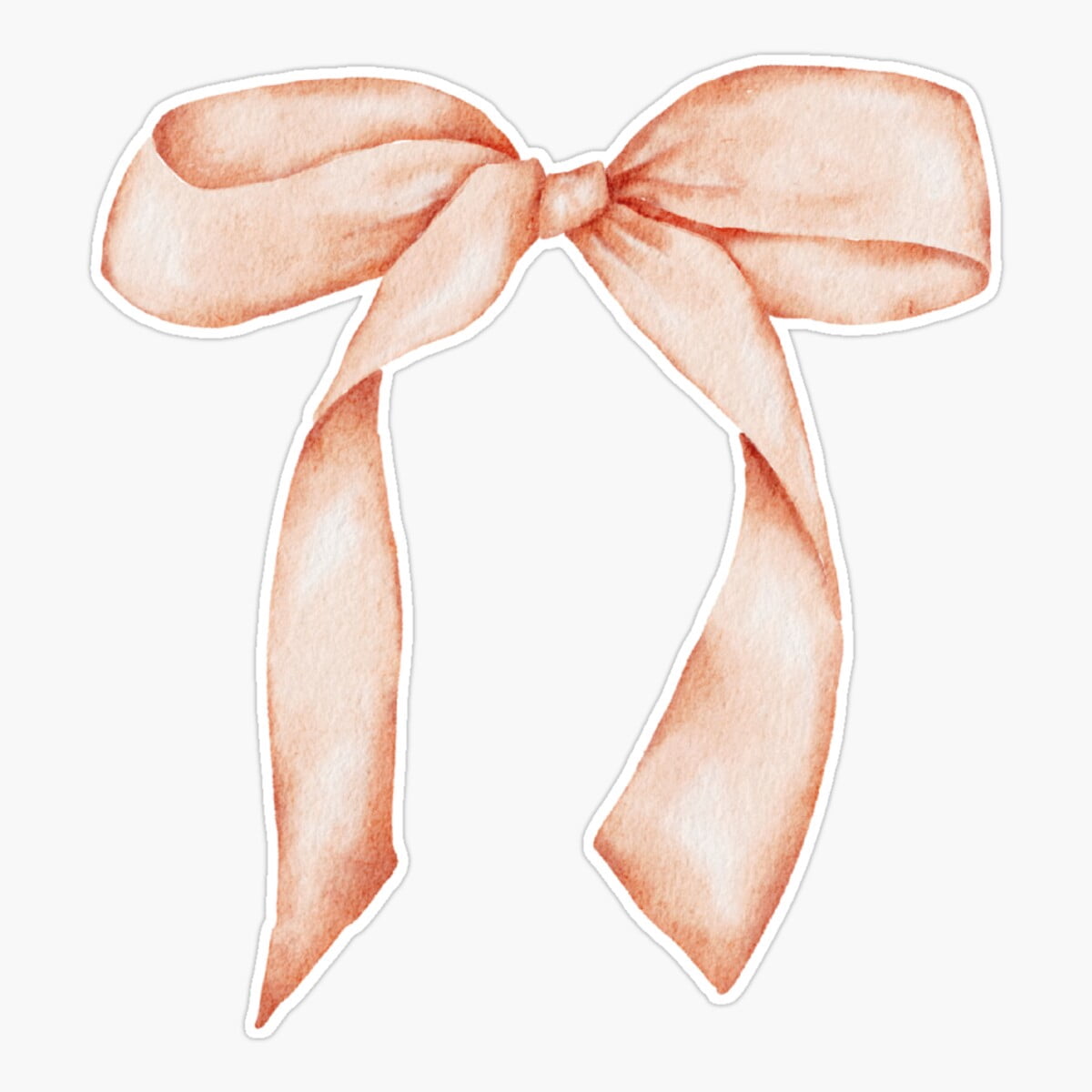DOPASTICKER Light Pink Bow Sticker, Phone Sticker Water Bottle Sticker ...