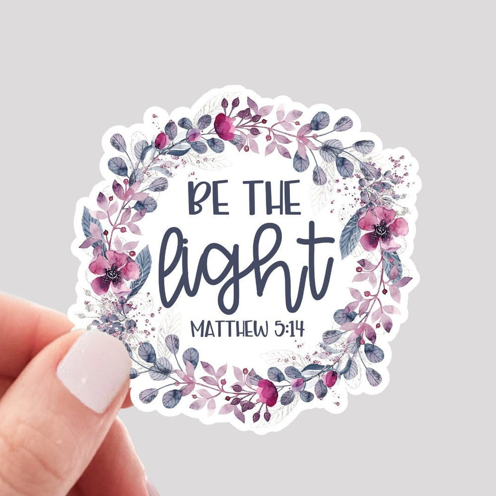DOPASTICKER Be The Light Sticker, Christian Faith Sticker, Bible Verse ...