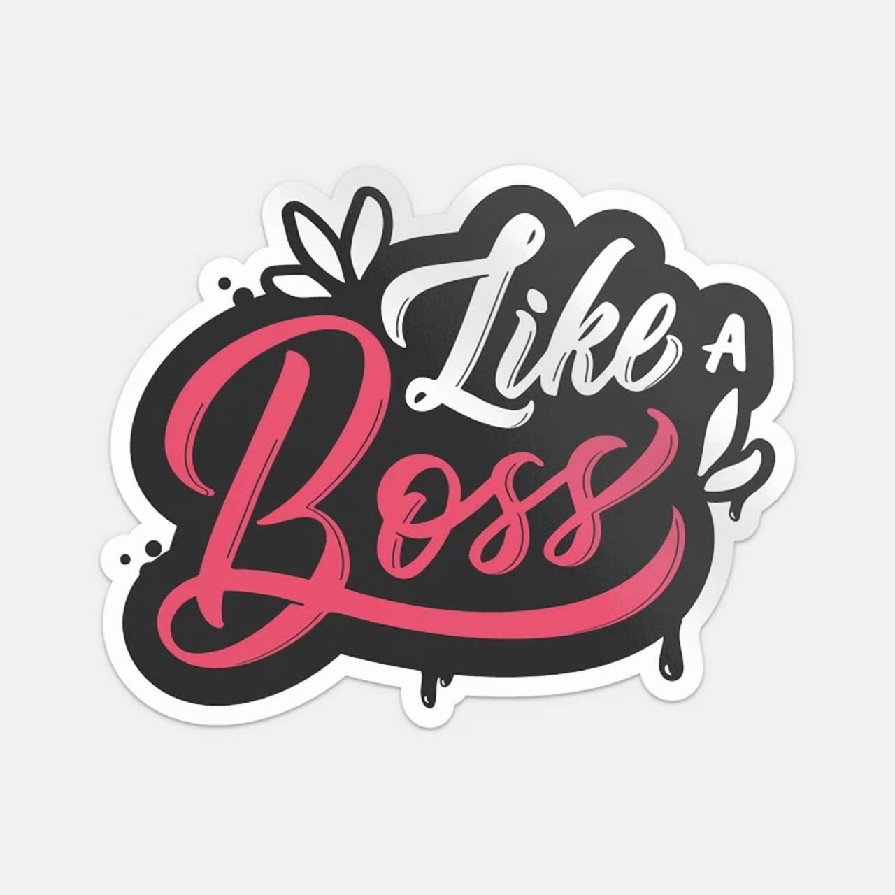 DOPASTICKER Like A Boss Sticker Decal Phone Decal Water Bottle Stickers ...