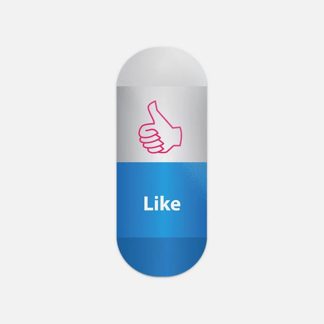 DOPASTICKER Like Capsule Sticker Decal Phone Decal Water Bottle ...