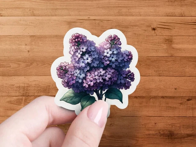 DOPASTICKER Lilac Sticker, Kawaii For Bottle, Laptop, Planner, Journa ...
