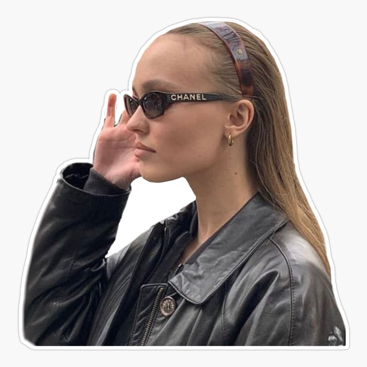 DOPASTICKER Lily-Rose Depp Sticker, Phone Sticker Water Bottle Sticker ...