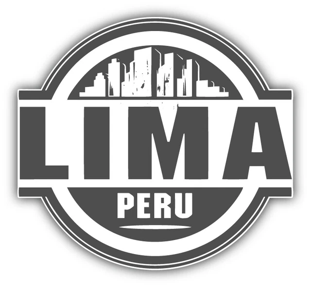 DOPASTICKER Lima Peru Skyline Label Car Sticker Phone Decal Water ...