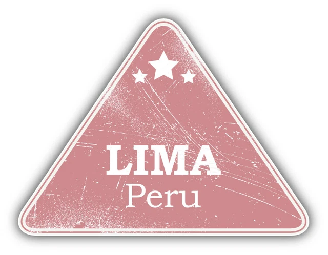 DOPASTICKER Lima Peru Travel Sign Sticker Decal Phone Decal Water ...