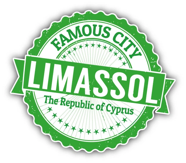 DOPASTICKER Limassol City Cyprus Grunge Travel Stamp Sticker Decal ...