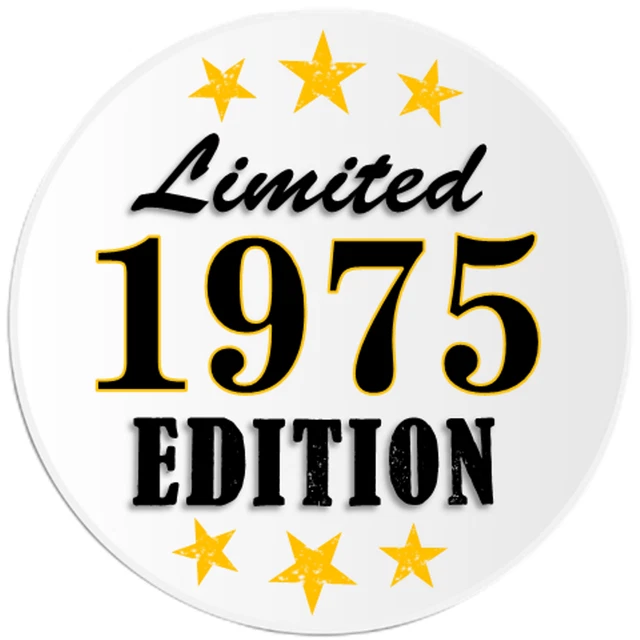 DOPASTICKER Limited Edition 1975 Sticker, Birthday Birth Year Age Phone ...