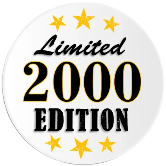 DOPASTICKER Limited Edition 2000, Birthday Birth Year Age Phone Decal ...