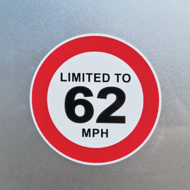 DOPASTICKER Limited To 62 Mph Speed Restriction Sticker For Car Van ...