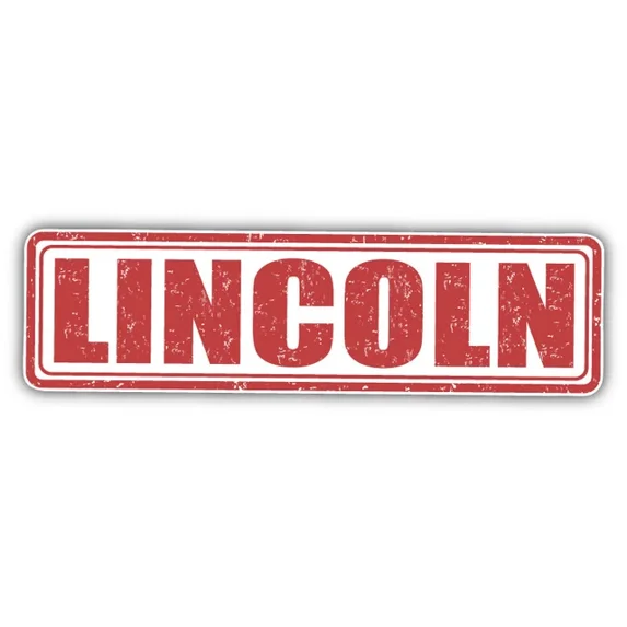 DOPASTICKER Lincoln City Usa Grunge Car Sticker Phone Decal Water ...