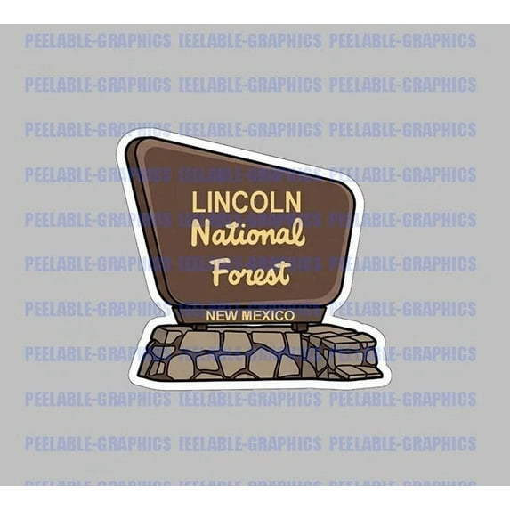 DOPASTICKER Lincoln National Forest Mexico Park Sticker Phone Sticker ...