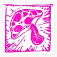 DOPASTICKER Lino Print Mushroom Sticker, Phone Sticker Car Stickers ...