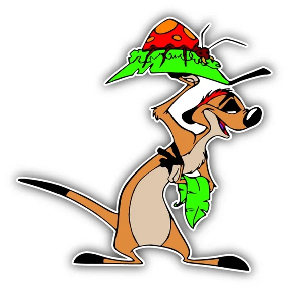 DOPASTICKER Lion King Timon Steward Cartoon Car Sticker Decal Phone ...