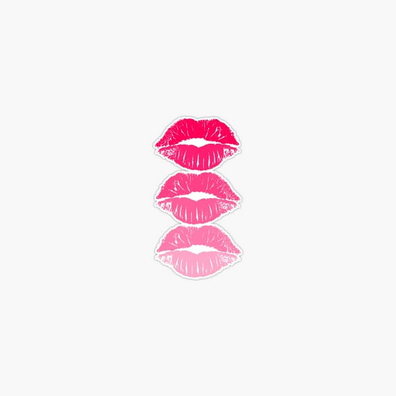 DOPASTICKER Lips Fashion Pink Sticker, Phone Sticker Water Bottle ...