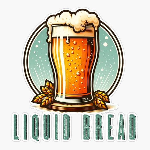 DOPASTICKER Liquid Bread (3) Sticker, Phone Sticker Car Stickers ...