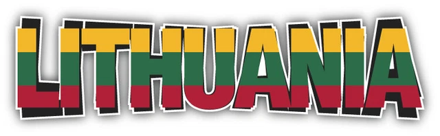 DOPASTICKER Lithuania Flag Art Travel Car Sticker Phone Decal Water ...