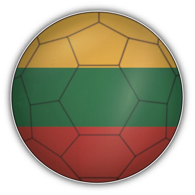 DOPASTICKER Lithuania Flag Soccer Ball Car Sticker Phone Decal Water ...