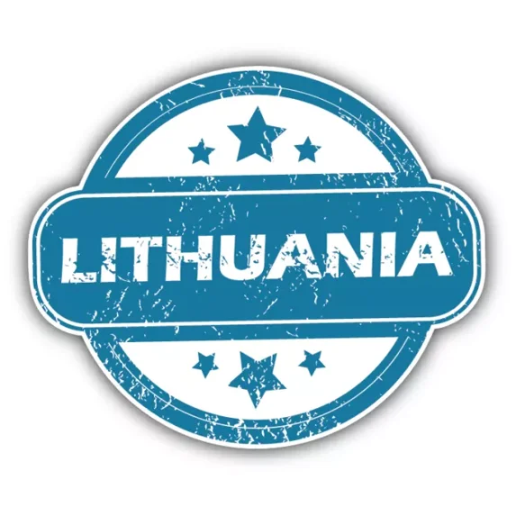 DOPASTICKER Lithuania Grunge Rubber Stamp Sticker Decal Phone Decal ...