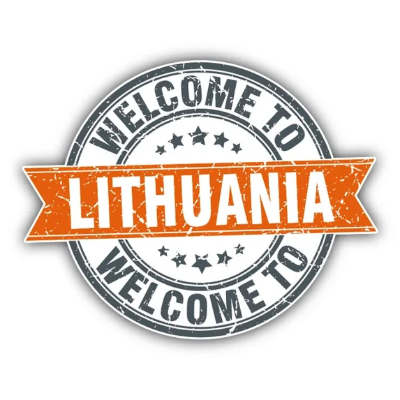 DOPASTICKER Lithuania Grunge Welcome Label Car Sticker Phone Decal ...