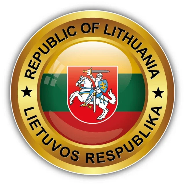 DOPASTICKER Lithuania Label Car Sticker Phone Decal Water Bottle ...