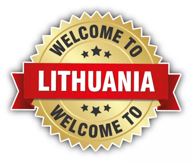 DOPASTICKER Lithuania Welcome Sticker Decal Phone Decal Water Bottle ...