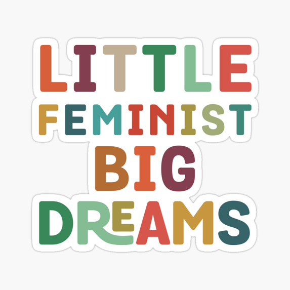 DOPASTICKER Little Feminist Strong Women Feminism Gift Girls - Hot ...