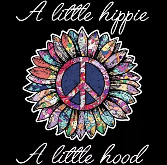 DOPASTICKER A Little Hippie A Little Hood Sticker Attitude Girl Boho ...