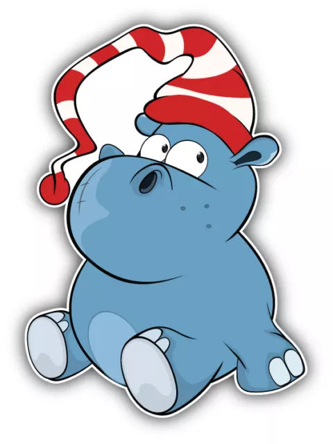 DOPASTICKER Little Hippo Sticker Decal Phone Decal Water Bottle ...