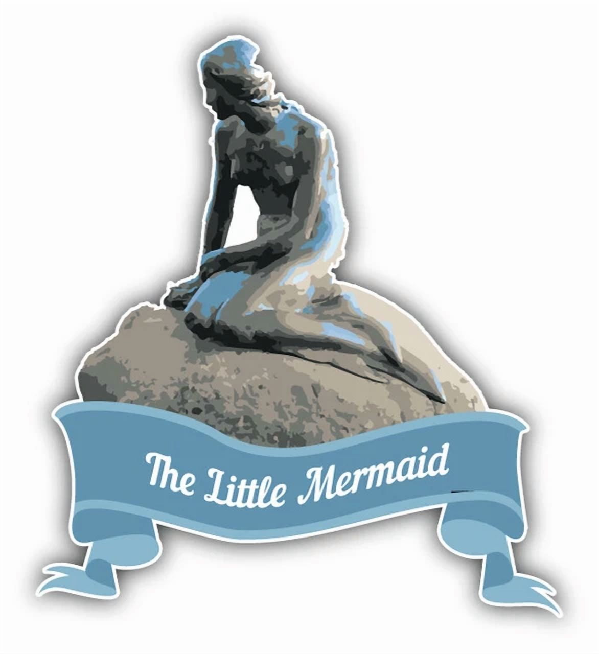 DOPASTICKER The Little Mermaid Copenhagen Denmark World Landmark ...