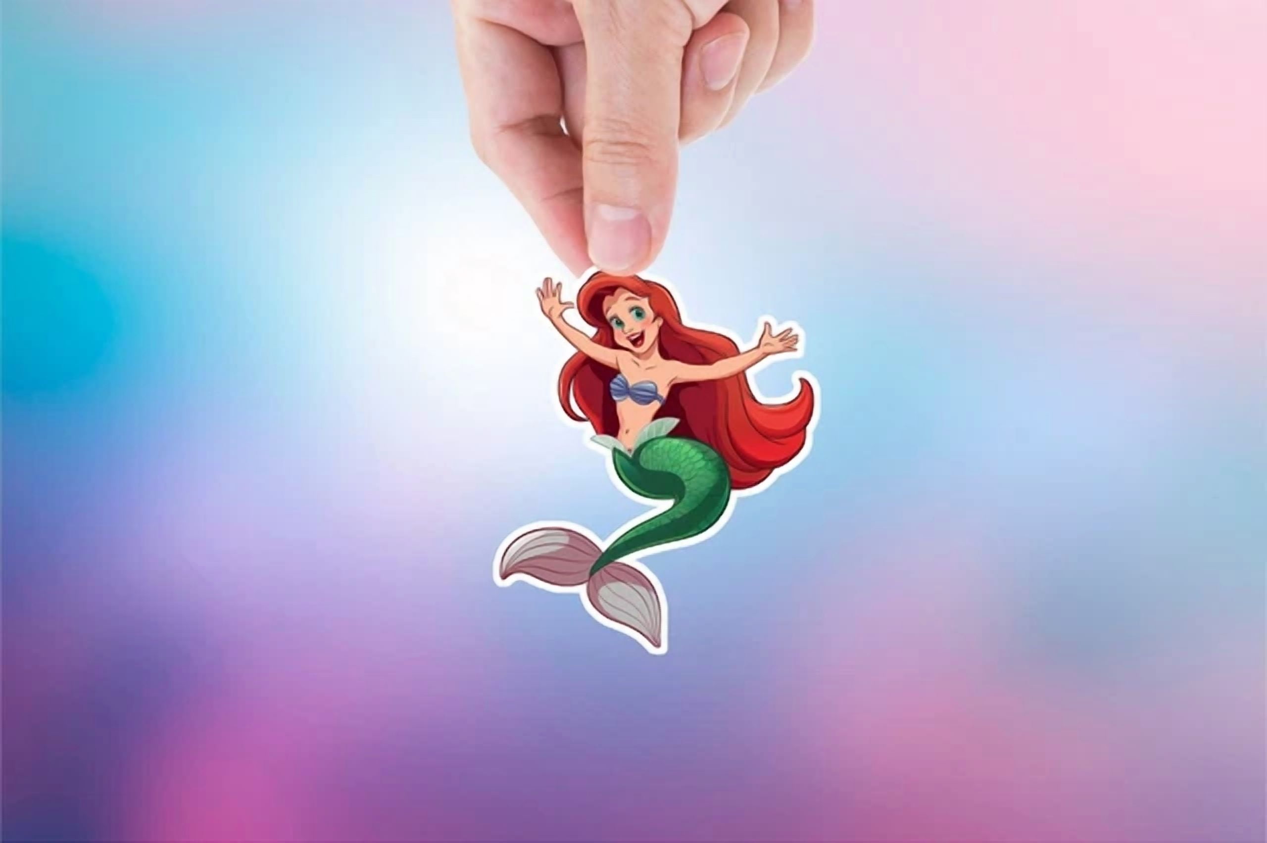 DOPASTICKER Little Mermaid Sticker, Cute, Waterproof, Laptop, Water ...