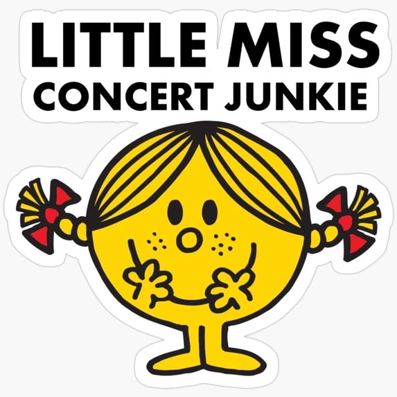 DOPASTICKER Little Miss Concert Junkie Sticker. Gift You - Decorate ...