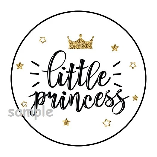 DOPASTICKER Little Princess Stickers Gold Crown Stars Phone Decal Water ...