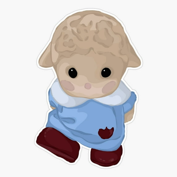 DOPASTICKER Little Sheep Sticker, Phone Sticker Water Bottle Sticker ...