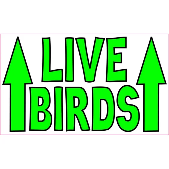 DOPASTICKER Live Birds Sticker Animal Cage Sticker Birds Arrows Sticker ...