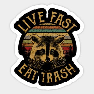 DOPASTICKER Live Fast Eat Trash Decorative Laptop, Phone Stickers ...