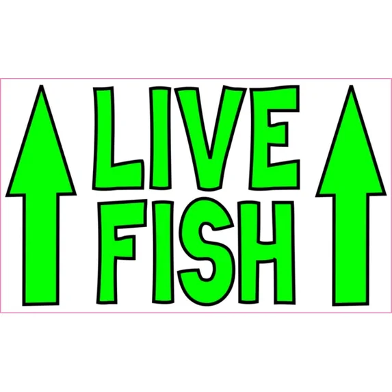 DOPASTICKER Live Fish Sticker Animal Aquarium Sticker Arrows Sticker ...