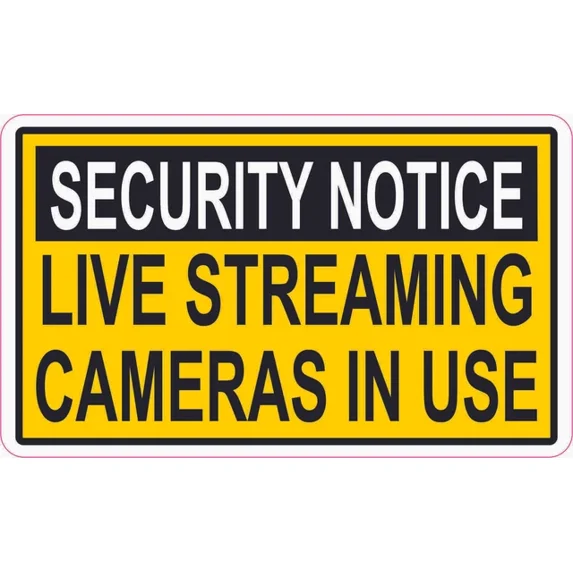 DOPASTICKER Live Streaming Cameras In Use Sticker Phone Sticker, Latop ...